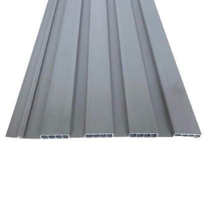 Painel Ripado Pvc 3d Relevo Barra 2,70x0,25 Cinza Plasbil - Taufelar